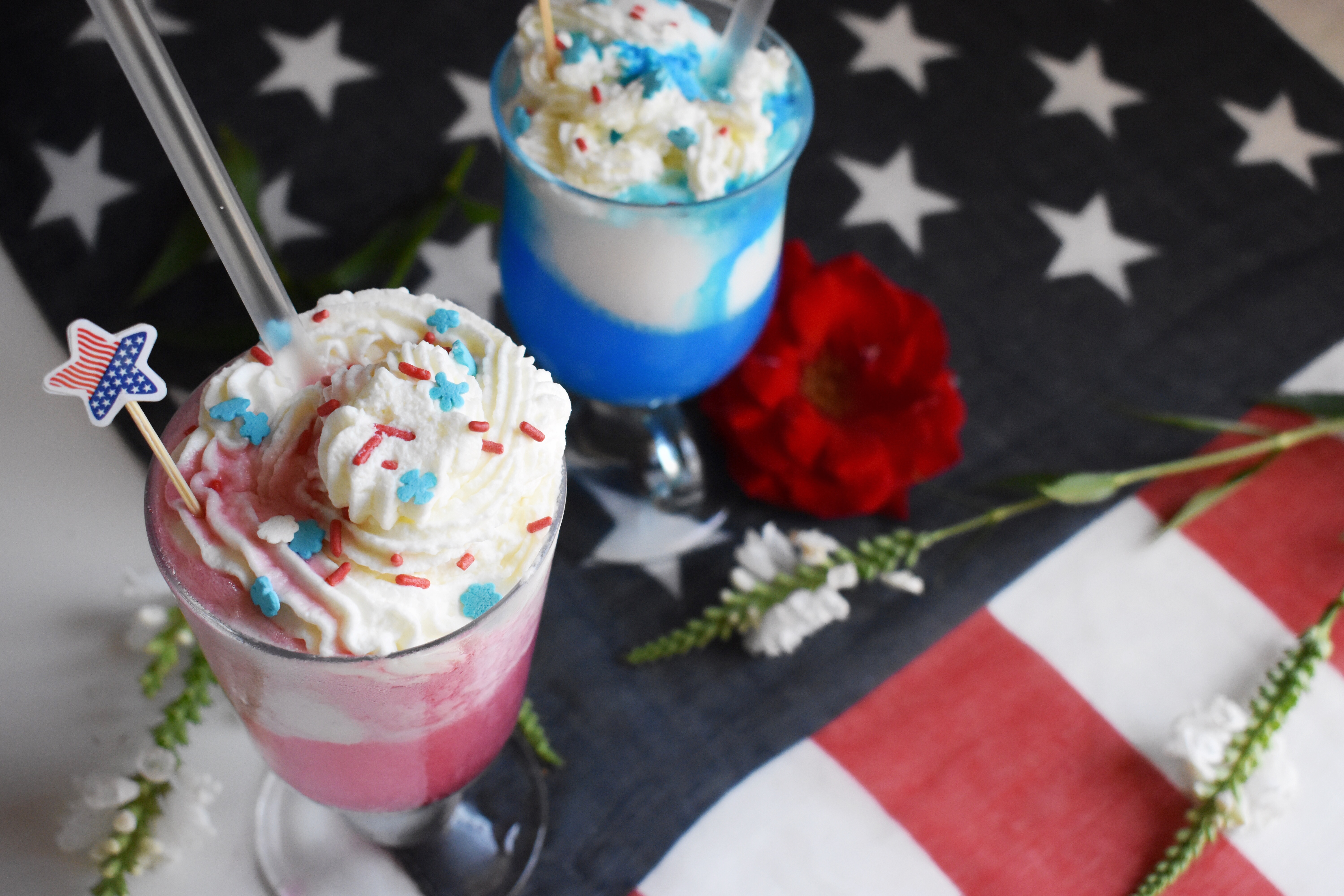 Soda Floats! Happy 4th of July!